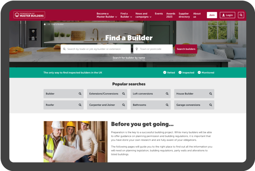 FMB’s new Find a Builder directory delivers soaring results